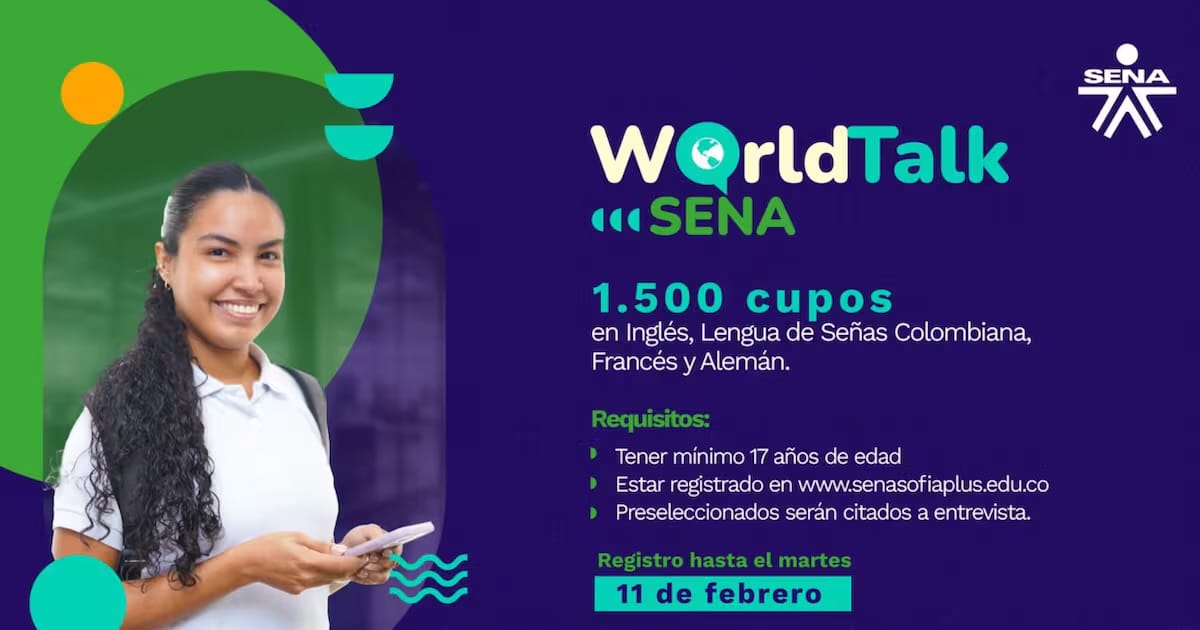 SENA ofrece 1.500 becas en idiomas y Lengua de Señas